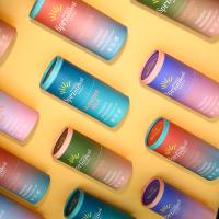 China Factory direct, biodegradable recycled paper deodorant can packaging containers for sale