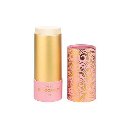 China Eco-friendly cardboard container, 2.5 oz (approx. 71 g) push-pull kraft paper tube, suitable for deodorant packaging. for sale