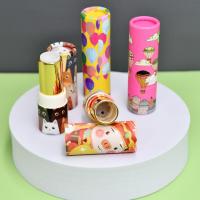 China Environmentally friendly press-type lip balm tube packaging, lipstick box, 75g food-grade kraft paper tube. for sale