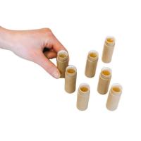 China Eco-friendly custom-made empty 0.3 oz lip balm paper tube packaging for sale