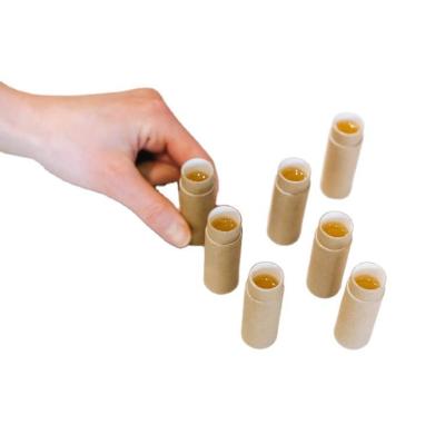 China Eco-friendly custom-made empty 0.3 oz lip balm paper tube packaging for sale
