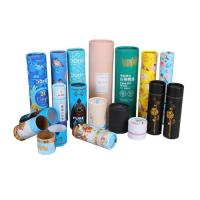 China Custom-sized cylindrical kraft paper core boxes, high-quality cosmetic packaging boxes. for sale