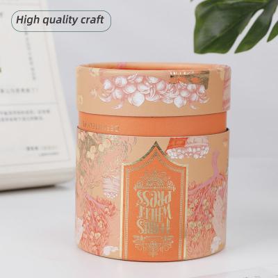 China Customized high-end cylindrical eco-friendly cosmetic essential oil kraft paper tube packaging for sale