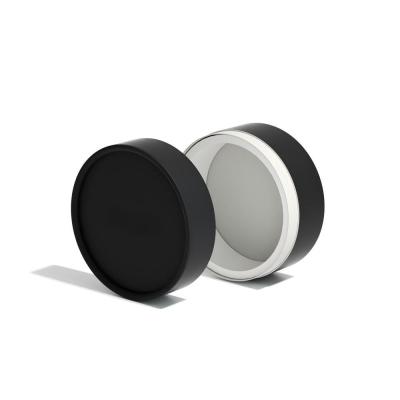 China Custom Black Color Cylinder UV Printed Gift Paper Tube Unique Wax Paper Perfume Candle Craft Packaging for sale