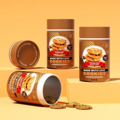 China Biodegradable sealing aluminum foil, food-grade biscuit tin packaging, custom paper tube containers for sale