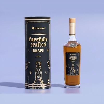 China Packages of fine wines, whiskies, and champagnes, complete with metal-cap wine bottles, jars, and gift paper tubes. for sale