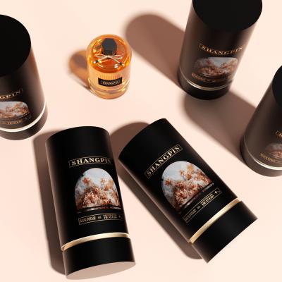 China Perfume comes in a black paper cylindrical box, custom printing is available, and the capacity is 30 ml/50 ml. for sale