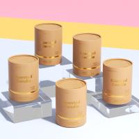 China Environmentally friendly high-grade kraft paper tubes, suitable for candle packaging, with embossed surface. for sale
