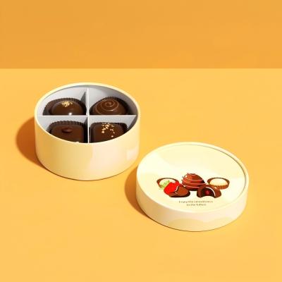 China Round paper tube gift boxes are perfect for storing small gifts such as candy and chocolate. for sale
