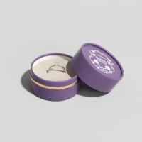 China Custom-designed high-end round double-layered gift tube jewelry box, suitable for rings and earrings. for sale