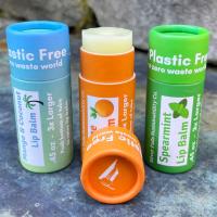 China Biodegradable lip balm tube, brown kraft paper, solid perfume pusher, food packaging, cosmetic packaging, craft paper for sale