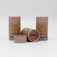 China Biodegradable cardboard cylindrical push-pull lip balm container, suitable for cosmetics and perfume packaging. for sale