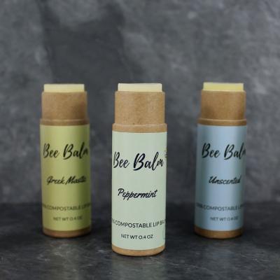 China Custom-printed cardboard deodorizing stick containers; recyclable lip balm wrappers. for sale