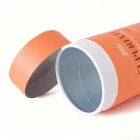 China Biodegradable food-grade paper tea canister box - custom printing available for sale