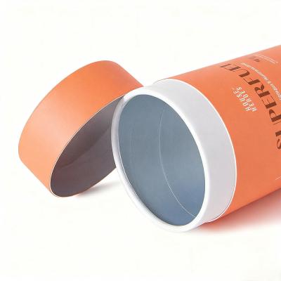 China Biodegradable food-grade paper tea canister box - custom printing available for sale