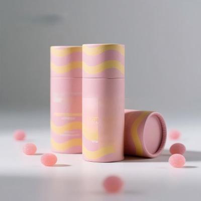 China Biodegradable food-grade paper tubes, customizable for tea packaging, and also suitable for candy, chocolate, canned food, etc. for sale