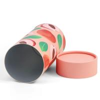 China Eco-friendly matcha cardboard can cylindrical packaging with lid, food-grade tea paper tube for sale