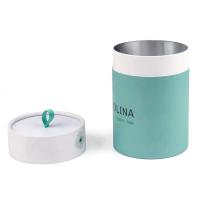 China Biodegradable food-grade composite aluminum foil lined sealed paper tube canned chocolate packaging box for sale