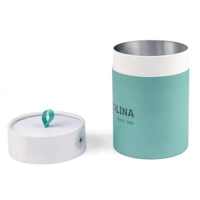China Biodegradable food-grade composite aluminum foil lined sealed paper tube canned chocolate packaging box for sale