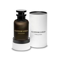 China Essential oil cylindrical kraft paper tube packaging, round perfume box with custom logo. for sale