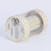 China Soft, round PVC packaging box with cylindrical paper tubes, suitable for silk head scarves, headbands, and hair ties. for sale