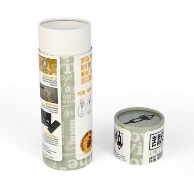 China Cylindrical cardboard cosmetic gift paper tube box packaging kraft paper round tube for sale