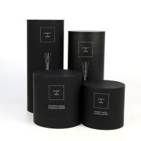 China Brown packaging paper tube containers, round embossed paper tube boxes for sale