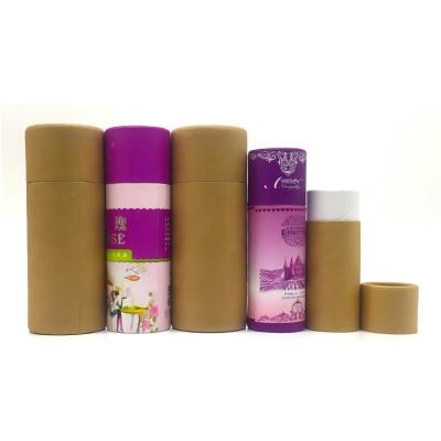 China Customized skincare essential oil paper tube packaging; purple or other desired colors are available. for sale