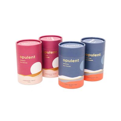 China Food-grade round paper tubes, suitable for tea packaging, bulk tea tubes, and recyclable cardboard tubes. for sale