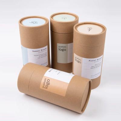 China Luxury food-grade paper tube bulk tea and coffee bean cylindrical kraft paper tube packaging for sale
