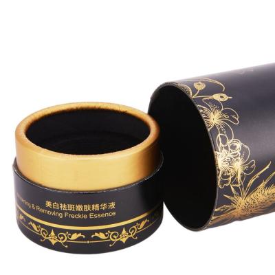 China Black and Gold Paper Tube Packaging for Perfume Wine Whisky Cosmetic Bottles-Eco-Friendly Durable Recycled Material for sale