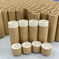 China Cosmetic kraft paper packaging boxes, made of natural materials, are suitable for stick containers, lipsticks, and push-type lip balms. for sale