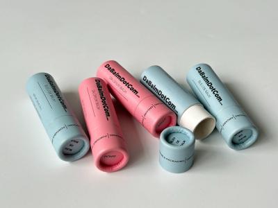 China Cardboard Push up Deodorant Paper Lip Balm Paper Tube Containers for Lip Balm for sale