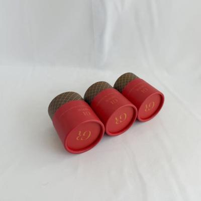 China Red custom kraft paper tube socks, clothing cylindrical packaging, T-shirt paper cylindrical container for sale