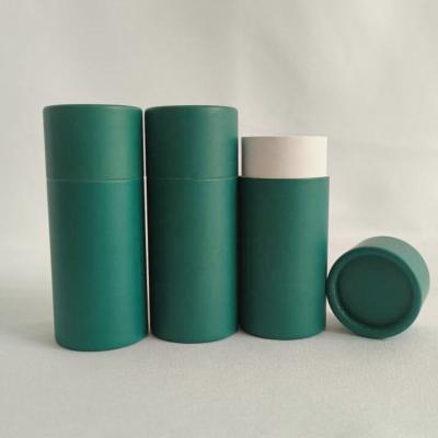 China 100% Biodegradable Food Grade Natural Kraft Container Cylinder Cardboard Paper Jar Cosmetic Paper Tube for sale