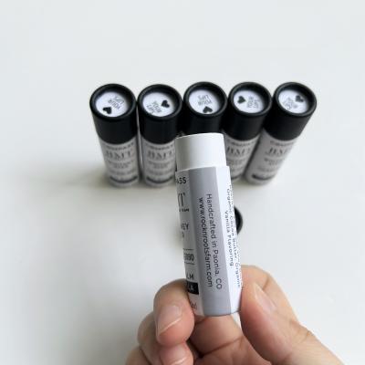 China Eco-friendly, custom-designed plastic-free cosmetic kraft paper tubes, suitable for lip balms and face creams. for sale