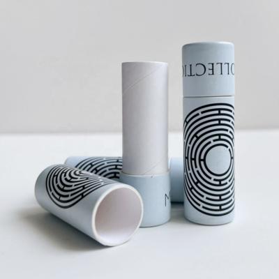 China Cosmetic packaging cardboard cylindrical boxes with rotating paper tubes, suitable for 5g lipstick/lip gloss tubes. for sale