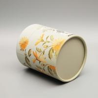 China Customized  Food Grade Cylinder Cardboard Tea Packaging Cans Round Paper Tube Canister for sale