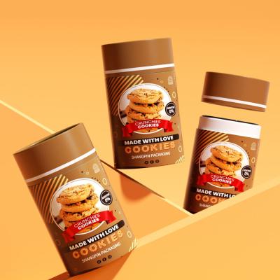 China Biodegradable round cardboard boxes made of food-grade composite materials, suitable for chocolate, biscuits, candy, etc. for sale