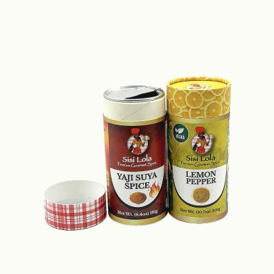 China Bio-degradable Round Cylinder Box Food Grade Paper Tube Packaging for Tea Coffee Beans for sale
