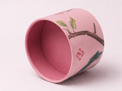 China Biodegradable Paper Tube Tea Packaging Cylinder Food Cardboard Canister for sale
