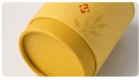 China Biodegradable paper tube tea green packaging cylindrical food cardboard can, colors customizable. for sale