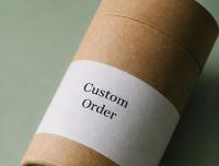 China Recyclable Food-Grade Kraft Paper Tube  with Gold Print | Eco-Friendly Food Packaging for sale