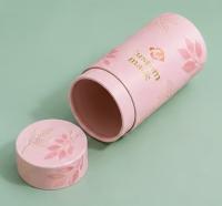 China Food Grade Recyclable Kraft Round Paper Tube Gold Print  Food Packaging Paper Core for sale