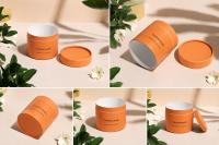 China Eco-friendly Recyclable Kraft Paper Round Tube Food Grade Gold Printed Paper Core for Food Storage Packaging for sale