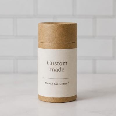 China Recyclable Food Grade Kraft Paper Tube Custom Print Food & Tea Packaging for sale