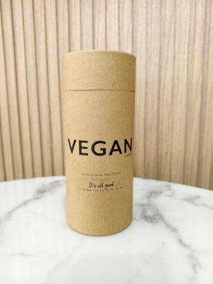 China Recyclable Custom Kraft Paper Tube Packaging for Premium Tea and Snack Products for sale