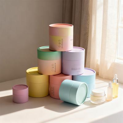 China Sustainable Food Grade Kraft Paper Tube Containers with Custom Logo Printing for sale