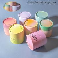 China Sustainable Food Grade Kraft Paper Tube Containers with Custom Logo Printing for sale
