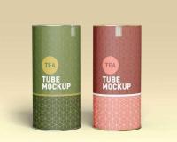 China Sustainable Food Grade Kraft Paper Tube Containers with Custom Logo Printing for sale